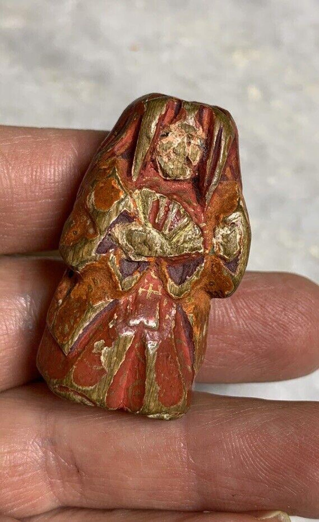 Antique Wooden Japanese Netsuke of a Nara Ningyo (ningyō) Doll - Edo ...
