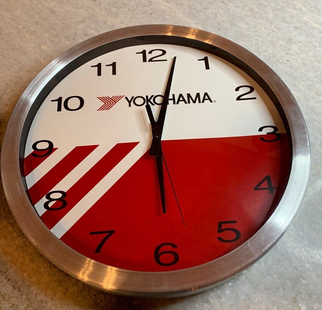 Man-cave/garage Analog Wall Clock W/hands Yokohama Tires - Etsy