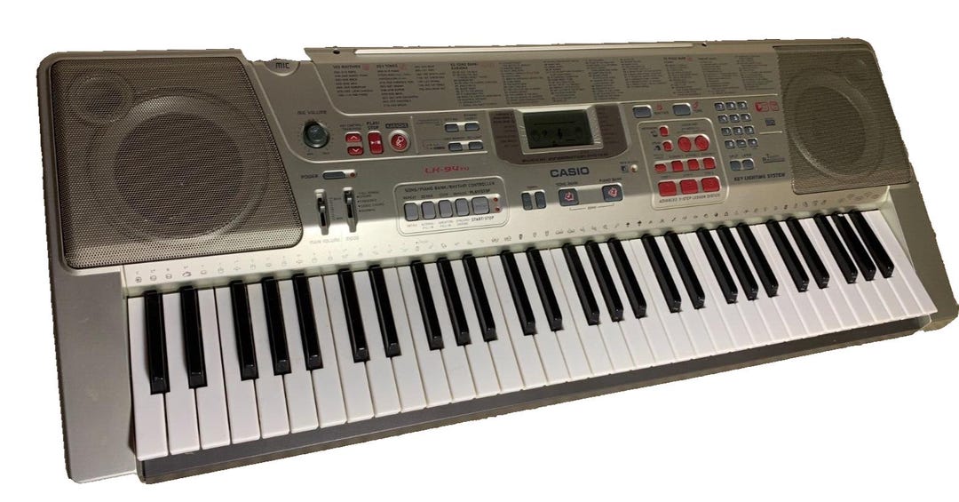 Casio Lk-94tv Piano Digital Electric Keyboard Key Board 61 Keys Light ...