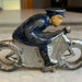 Antique Leaded Figure/figurine Bike/motorcycle Macabre Apocalyptic ...