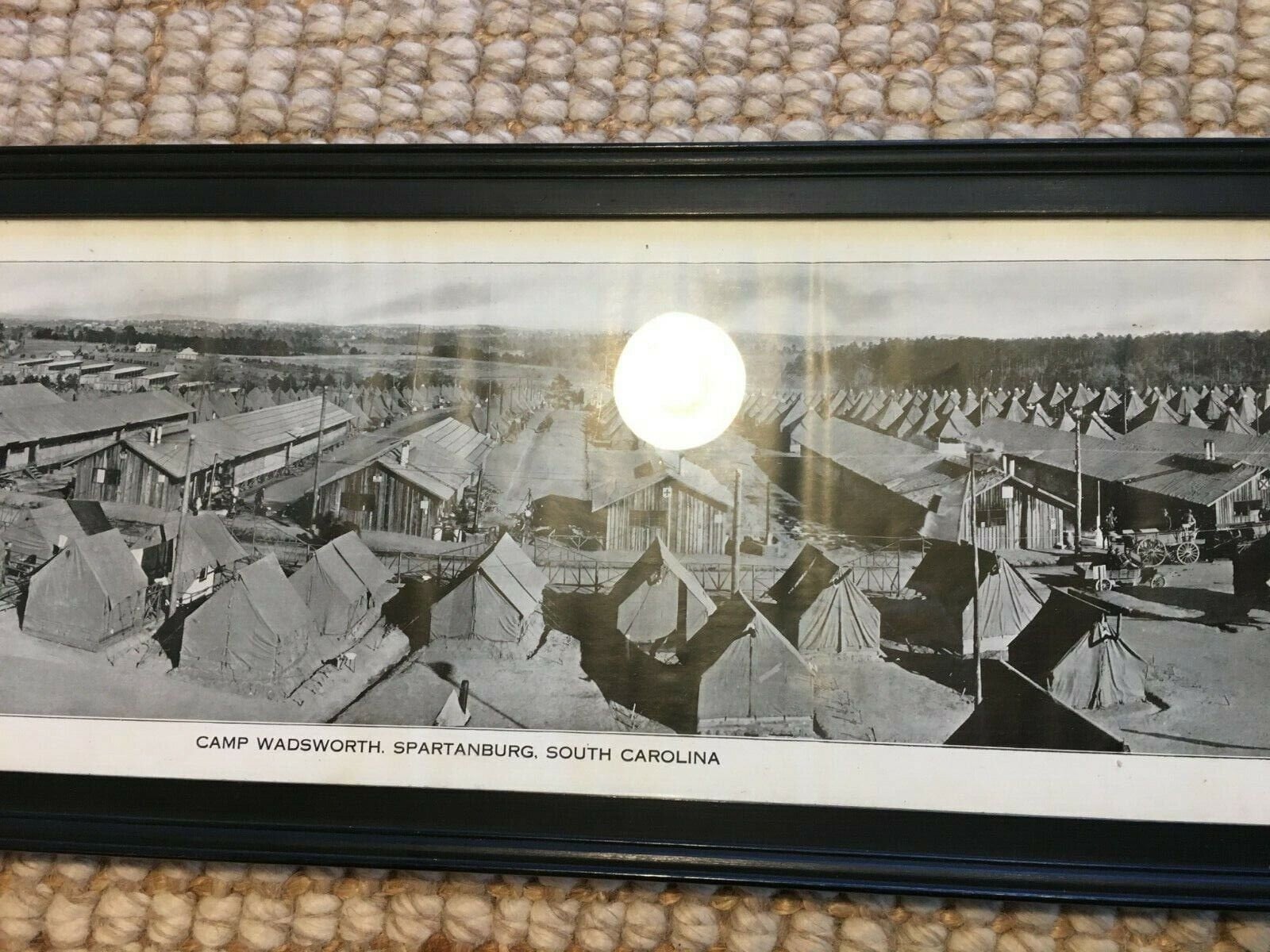 Antique yardlong Print Wwi Army Camp Wadsworth Spartanburg South ...