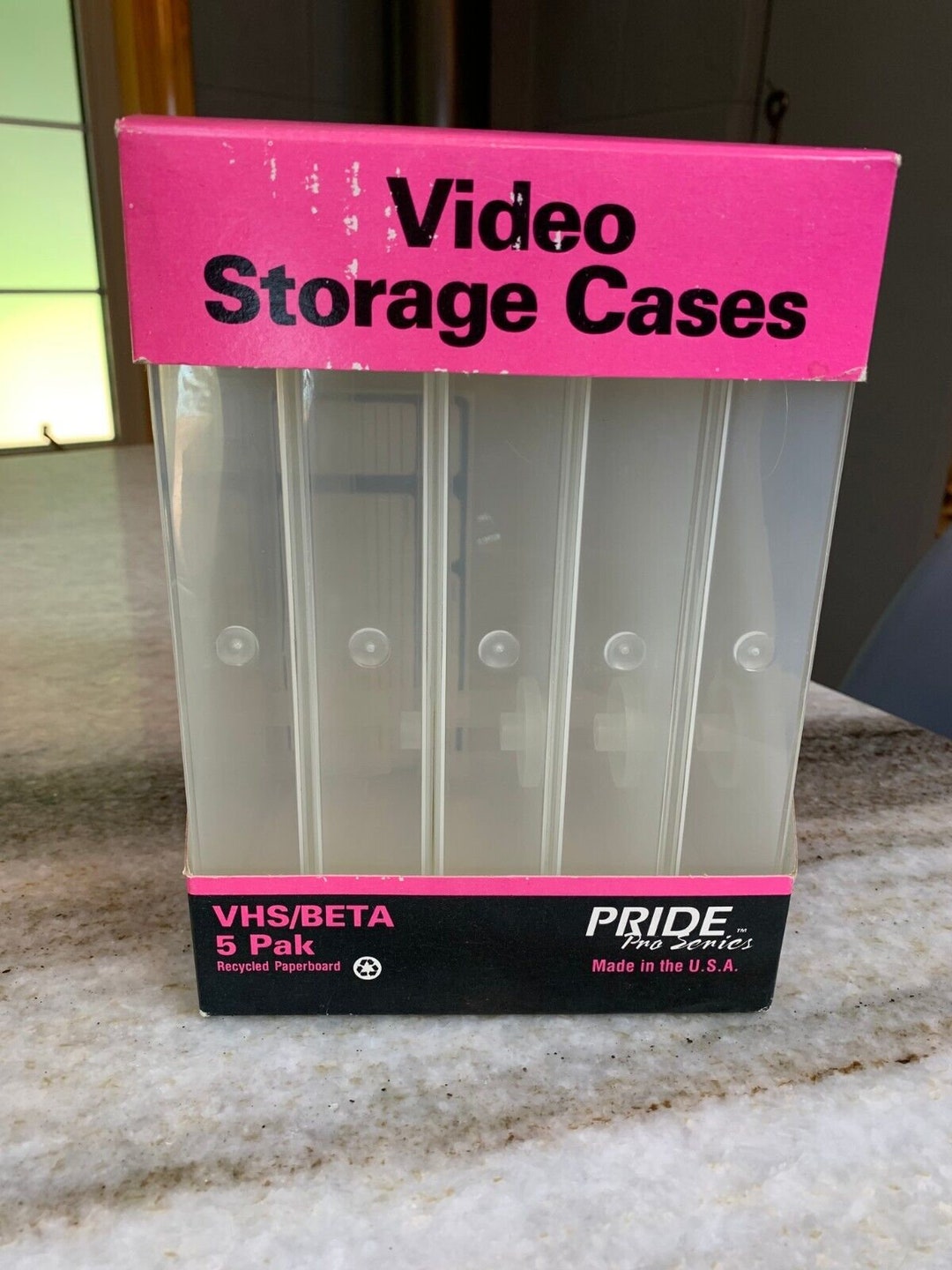Vintage, Nos, Vhs/beta Video Cassette Tape Storage Case 5 Pack Pride ...