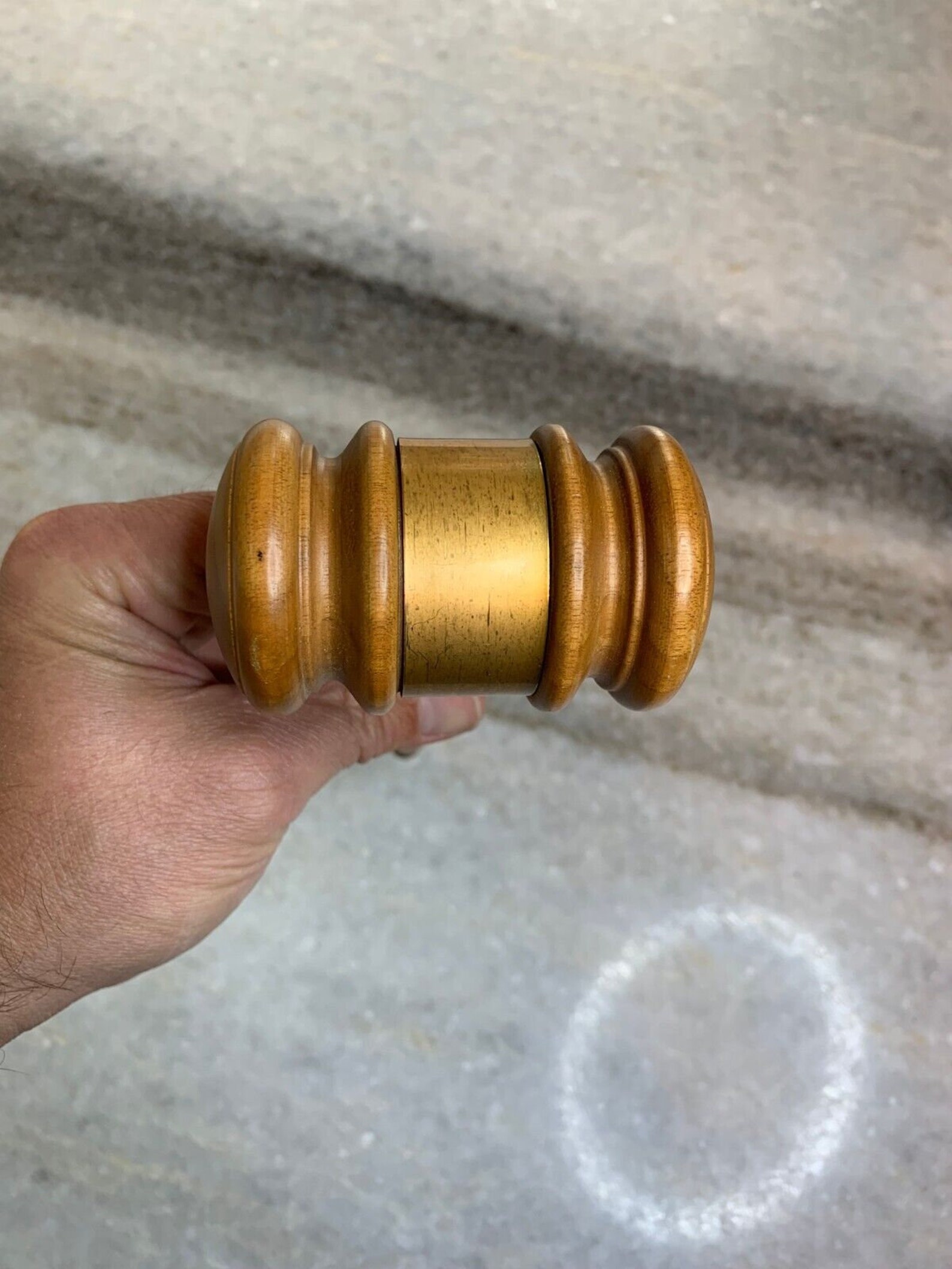 Vintage Hardwood/wood/wooden/copper Ornate/fine Judge/lawyer/president ...