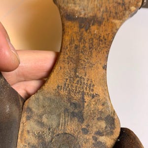 Antique Wood Wooden Leather Early Primative Primitive Ice Skates 1850s ...