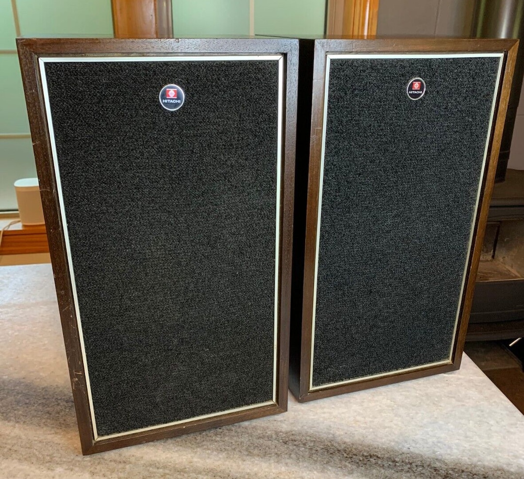 Vintage 1950s-60s Mid Century Modern Mcm Wood/wooden Bookshelf Speakers ...