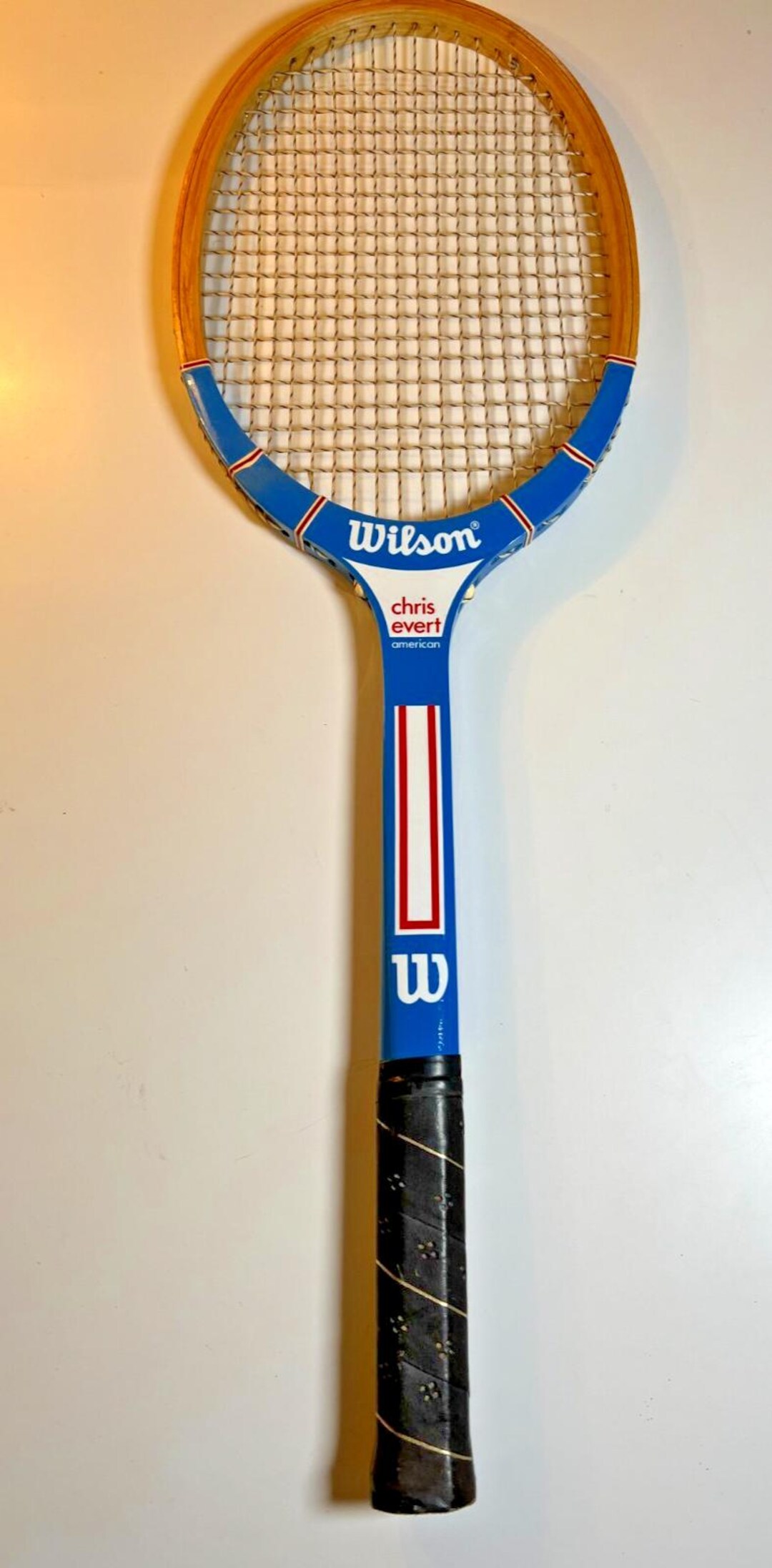 Vintage Chris Evert [woman Female] American Wood Wooden Wilson Tennis ...