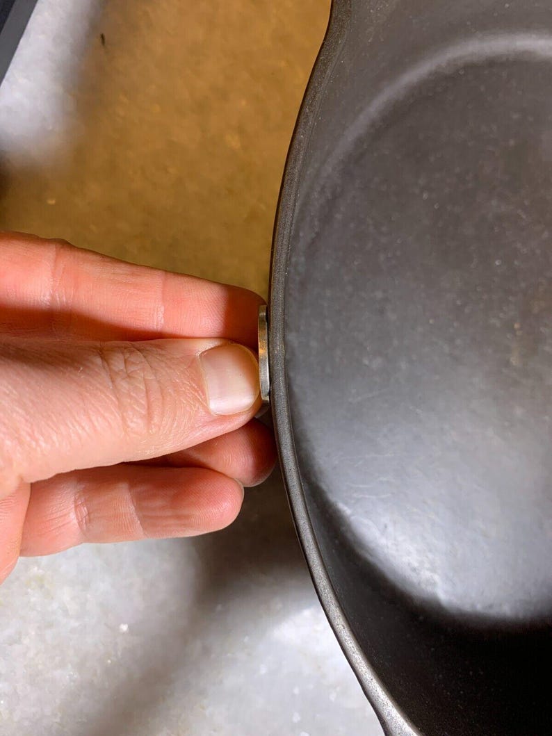 Rare Antique Deep Fryer Frying Pot Pan Cast Iron Restored Smooth ...