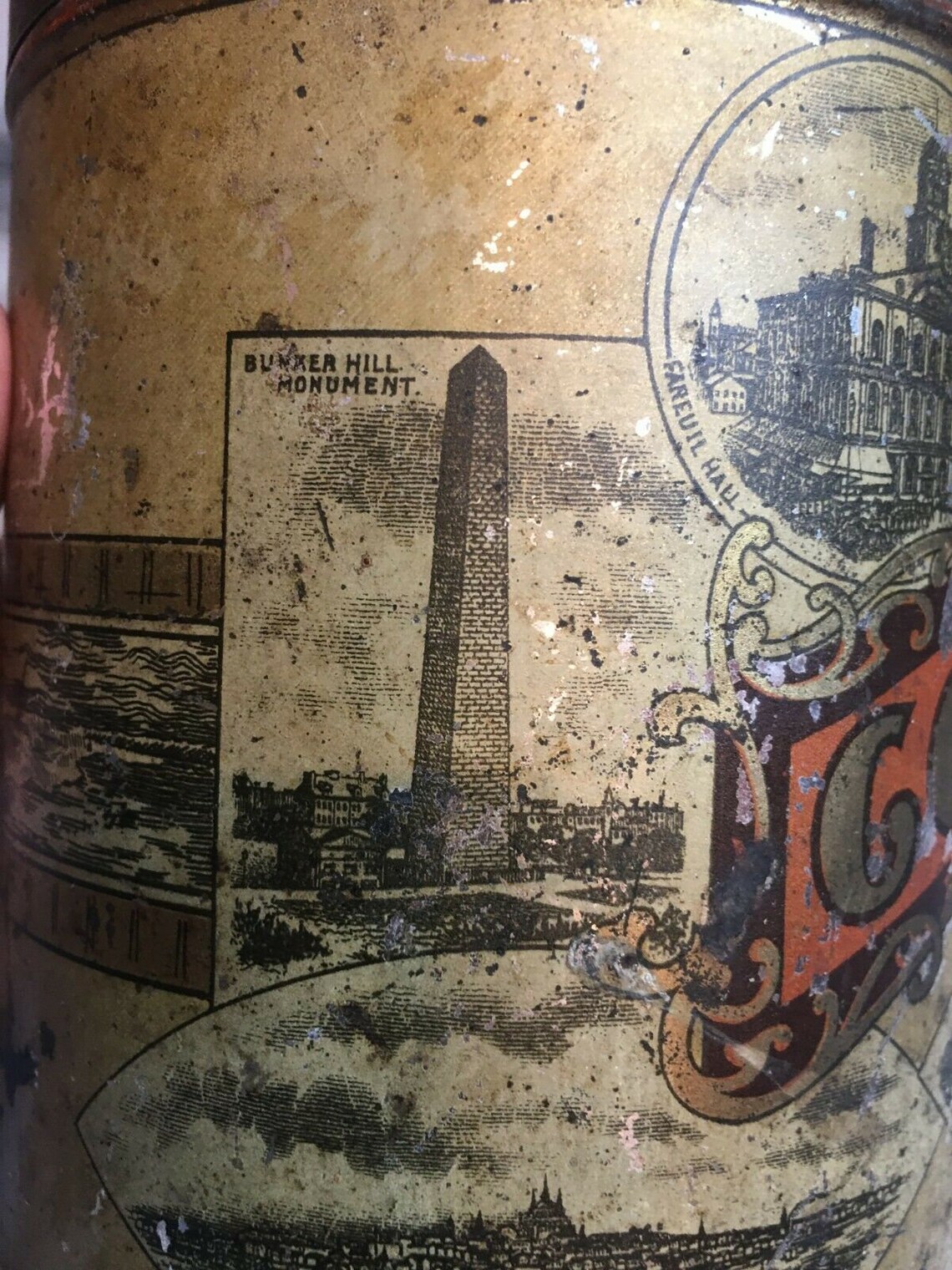 Antique Victorian 1890s Coffee Tin/jar/canister Boston - Etsy