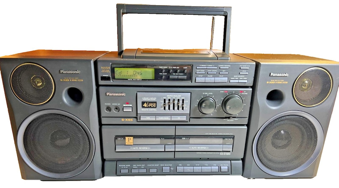 Rare Vintage 1990s 90s Square Panasonic Boombox 5 Band Equalizer S-xbs ...