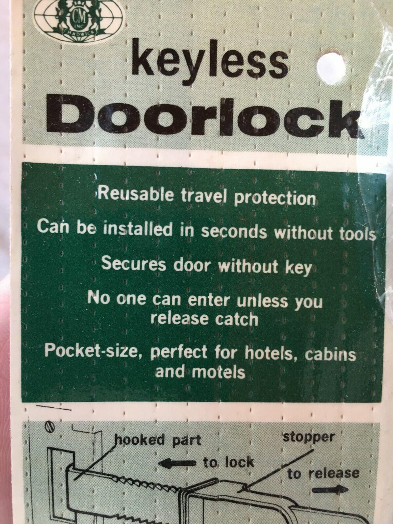 Vintage Made in Japan Metal Keyless Travel/portable Personal Safety ...