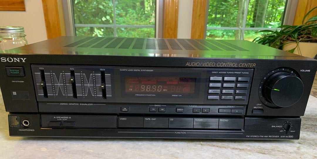 Vintage 1980s 80s 1990s 90s Str-av300 Stereo Reciever Receiver Phono ...