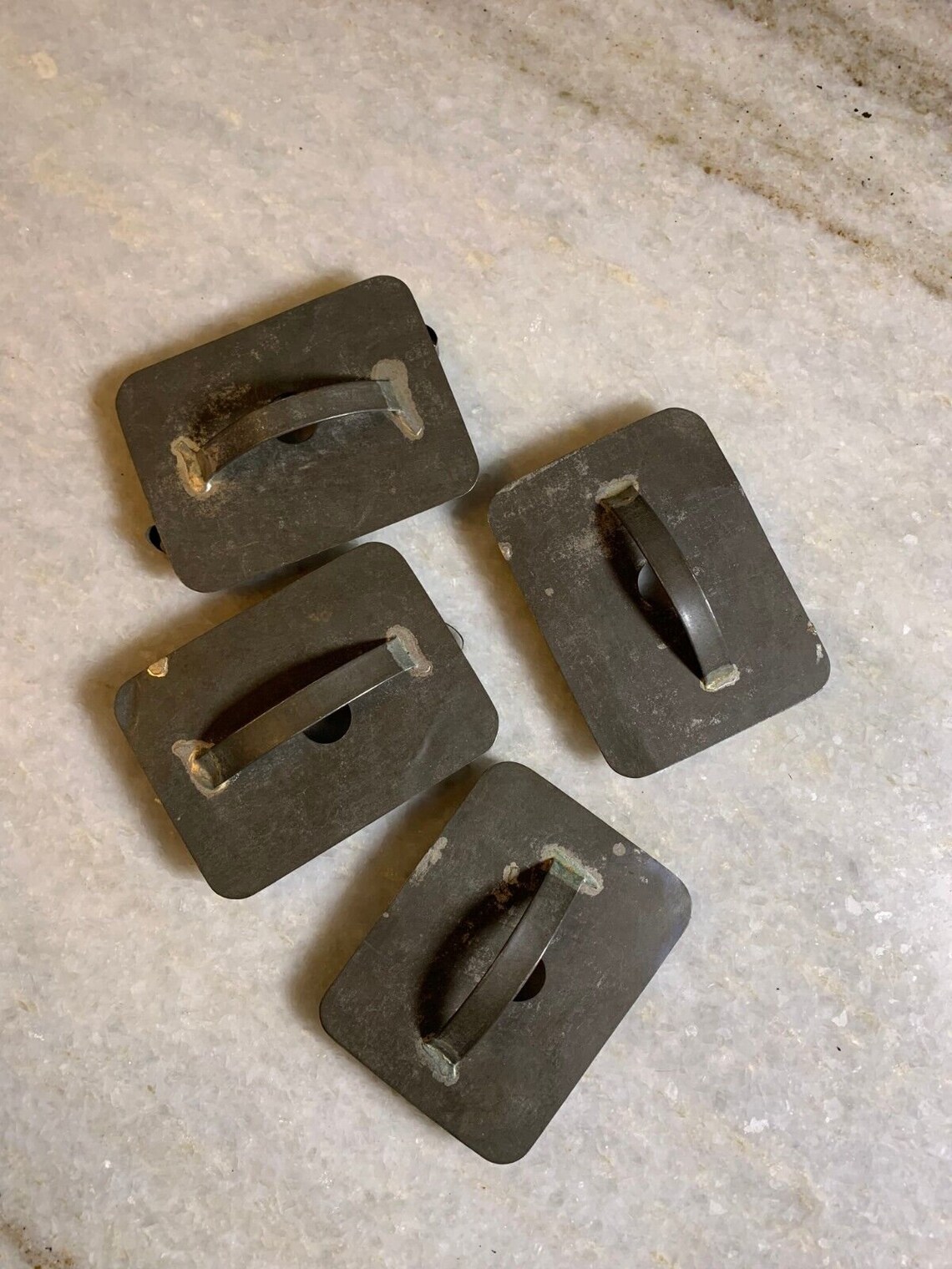 Antique Vintage Farmhouse Farm House Tin Cookie Cutters Bunny Duck ...