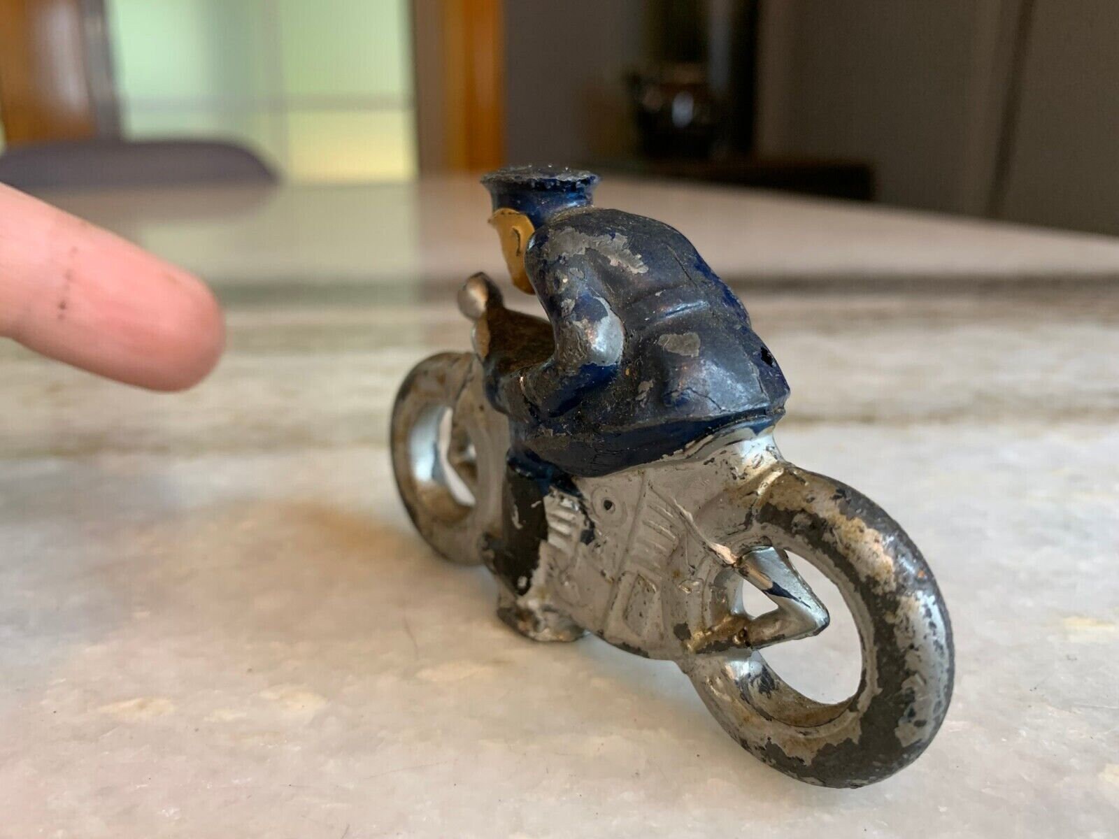 Antique Leaded Figure/figurine Bike/motorcycle Macabre - Etsy