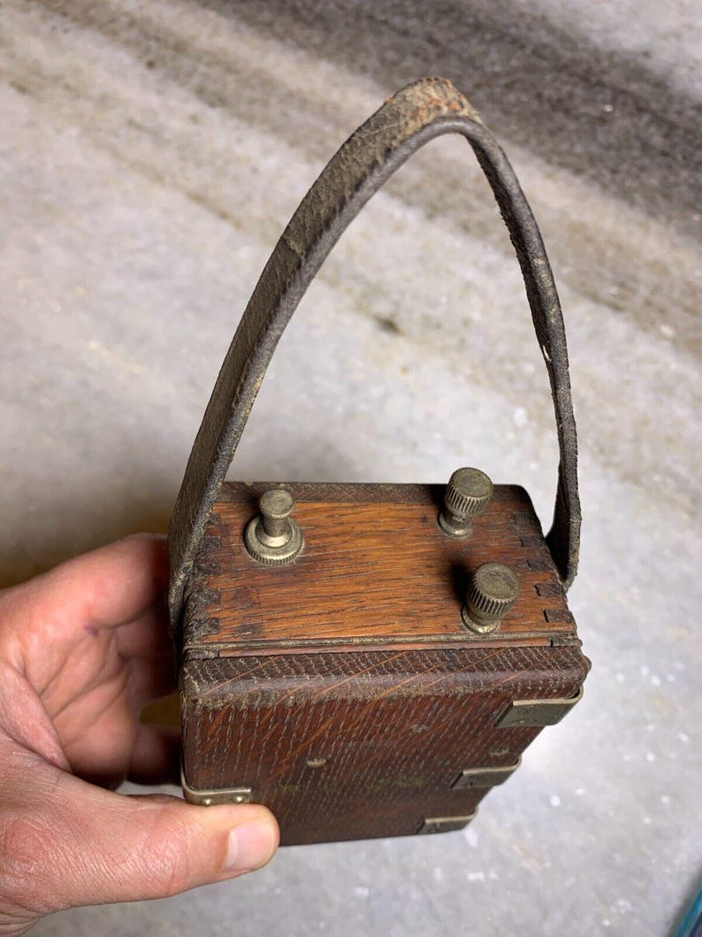 Rare Antique Oak Wood Wooden Western Electric Telephone Phone Line ...