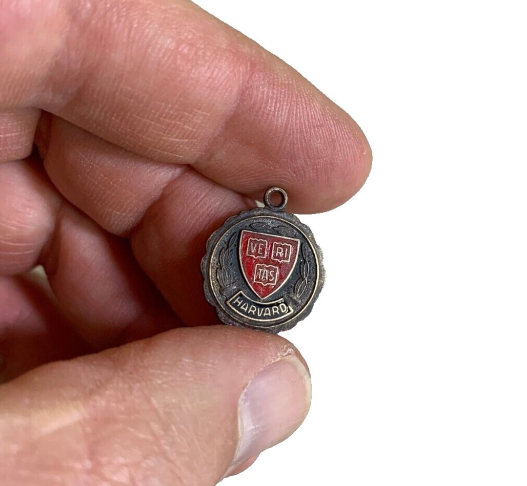 Rare Antique Vintage Harvard University Band Enamel Badge Charm Medal ...
