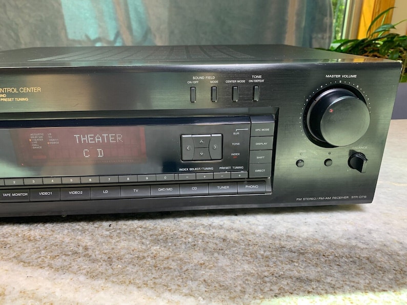 Vintage 1990s 90s Sony Str-d715 Stereo Receiver Reciever 100 Watts ...