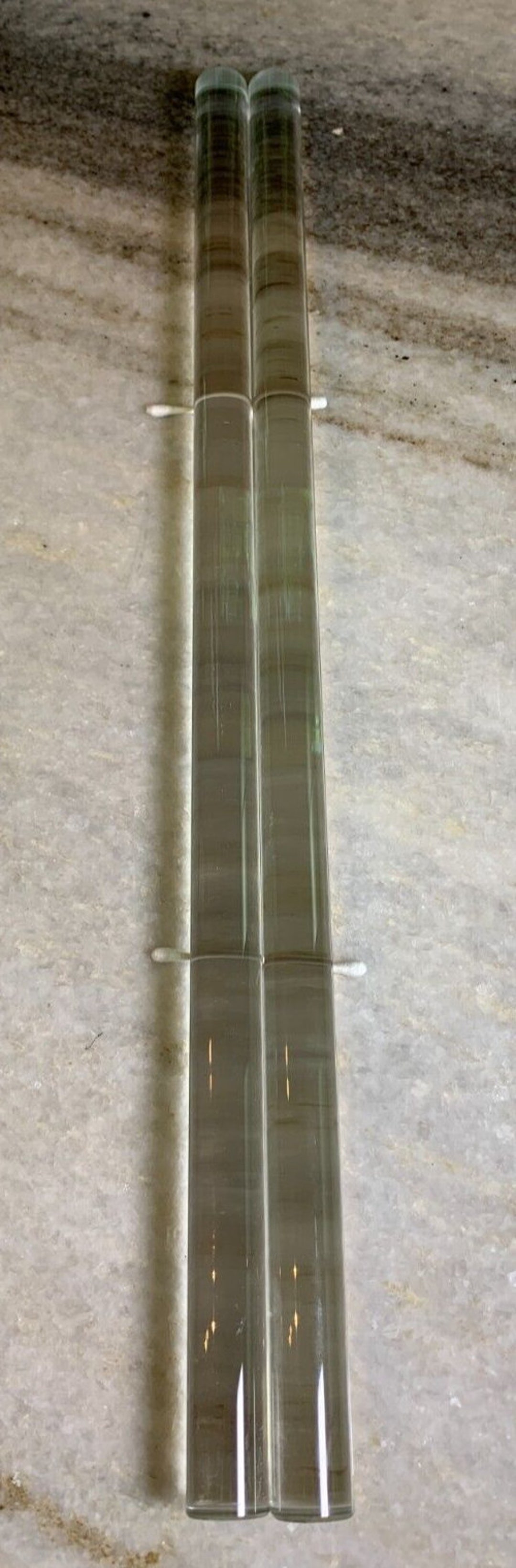 Long Solid Clear Glass Rod Rods Stick 23.5 in Inches L X .98 Glass ...