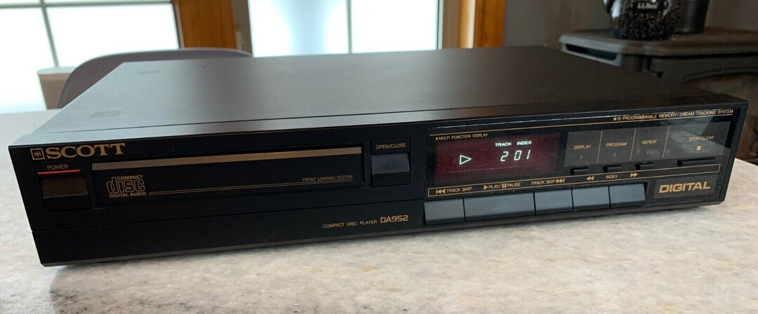 Vintage Scott 1980s '87 Single/one (1) Tray Compact Disc Cd Player Made ...