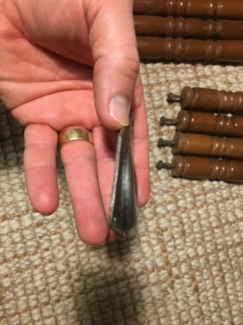 Vintage 1960-70s Brown Wooden Table Legs W/mounting Hardware, Second ...