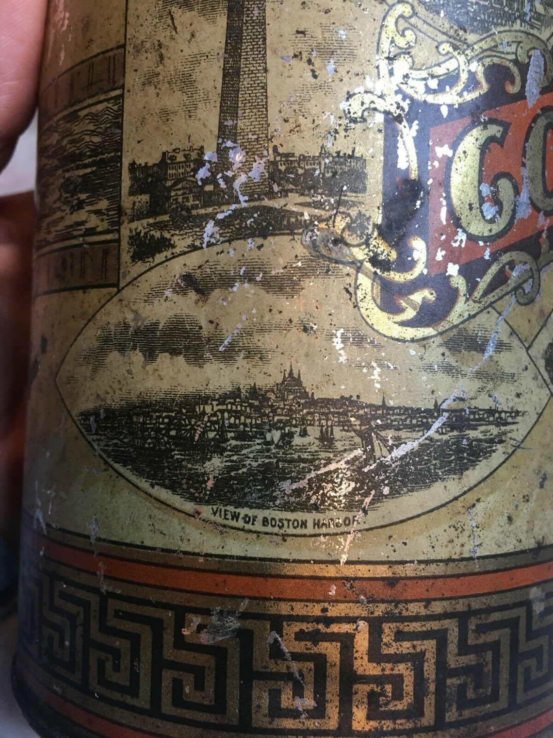 Antique Victorian 1890s Coffee Tin/jar/canister Boston - Etsy