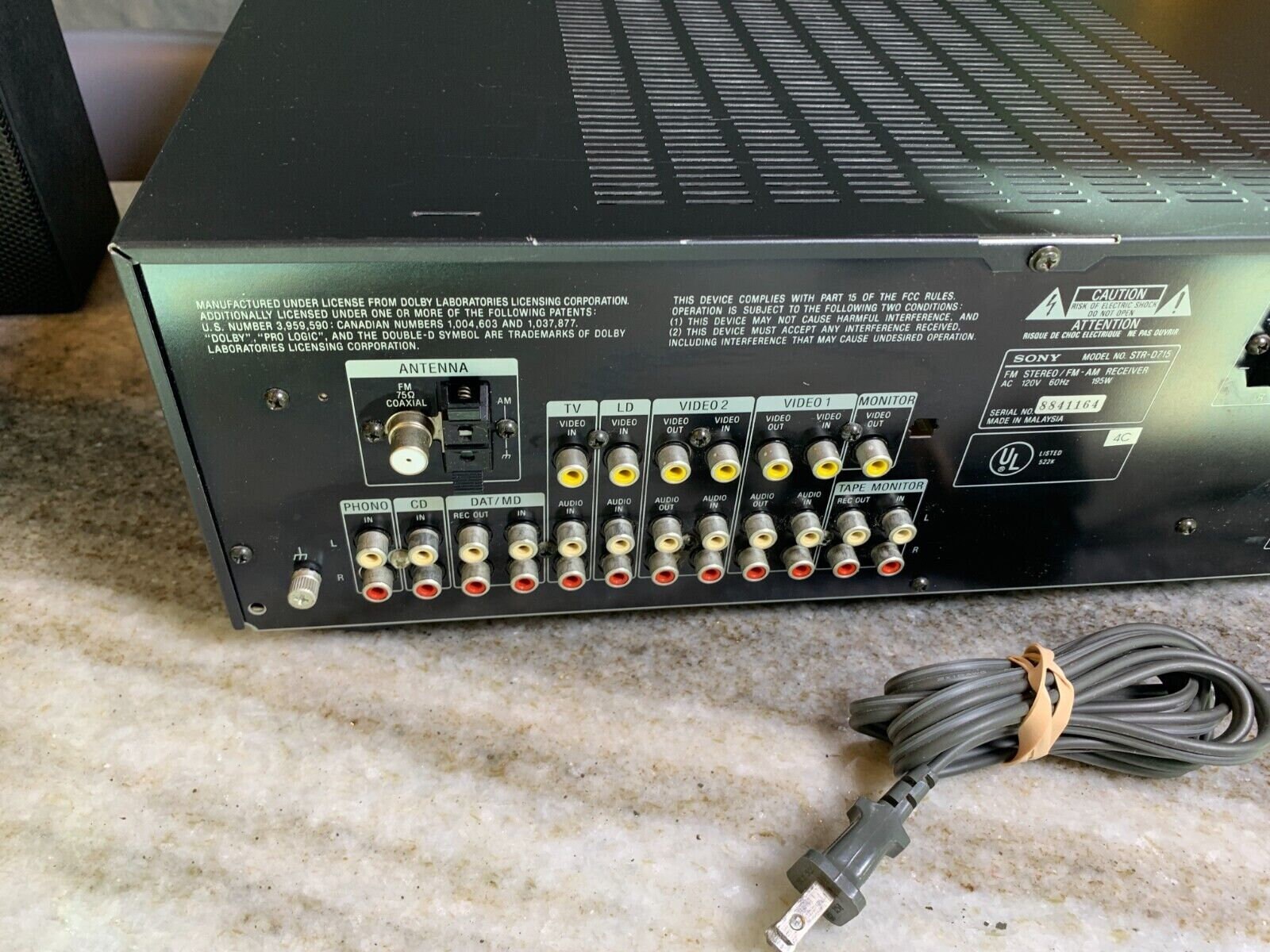 Vintage 1990s 90s Sony Str-d715 Stereo Receiver Reciever 100 Watts ...