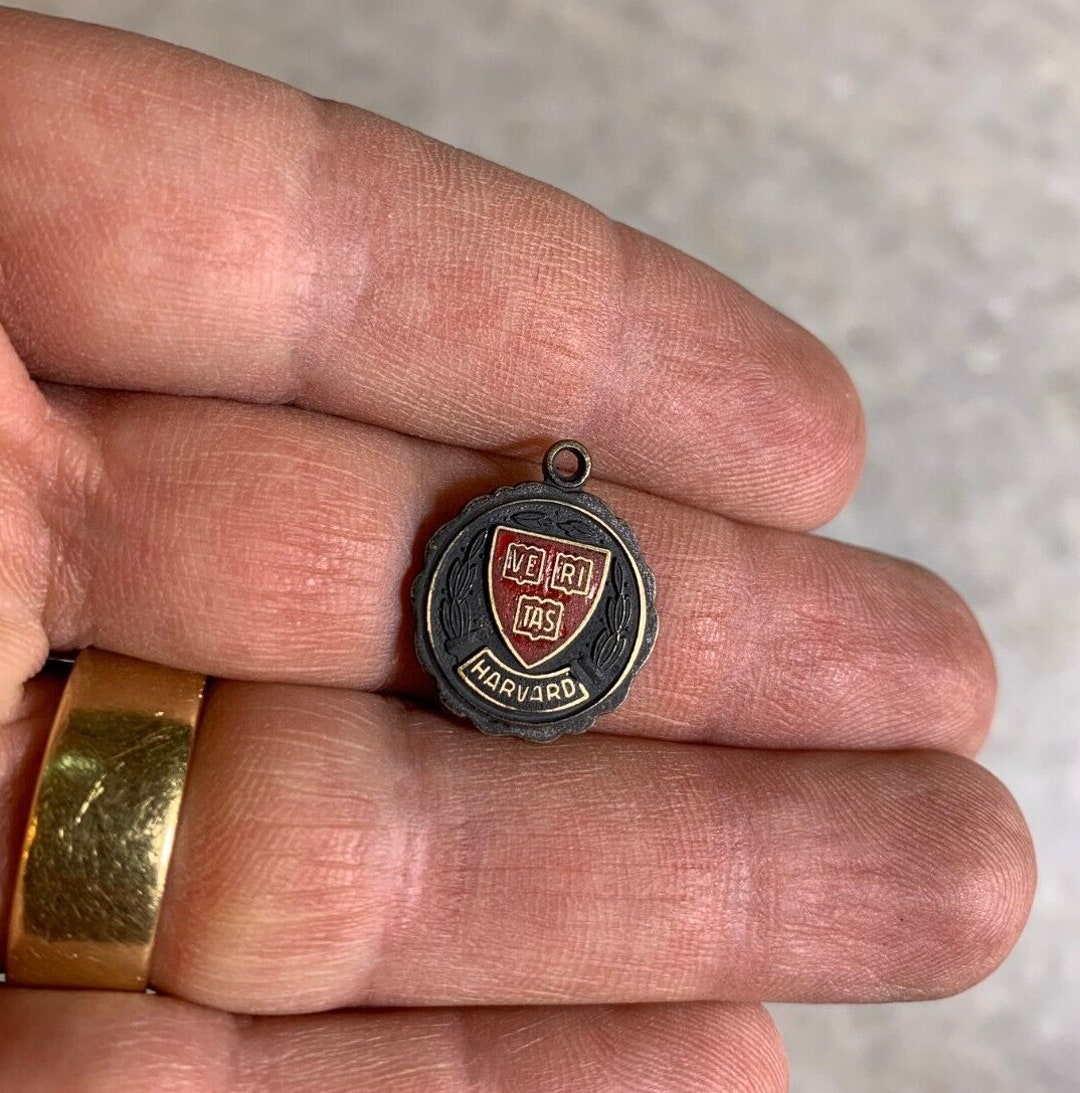 Rare Antique Vintage Harvard University Band Enamel Badge Charm Medal ...