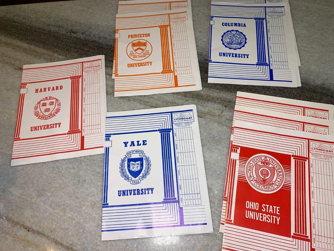 Rare Vintage Book Cover Covers Columbia Harvard Yale Princeton Ohio ...