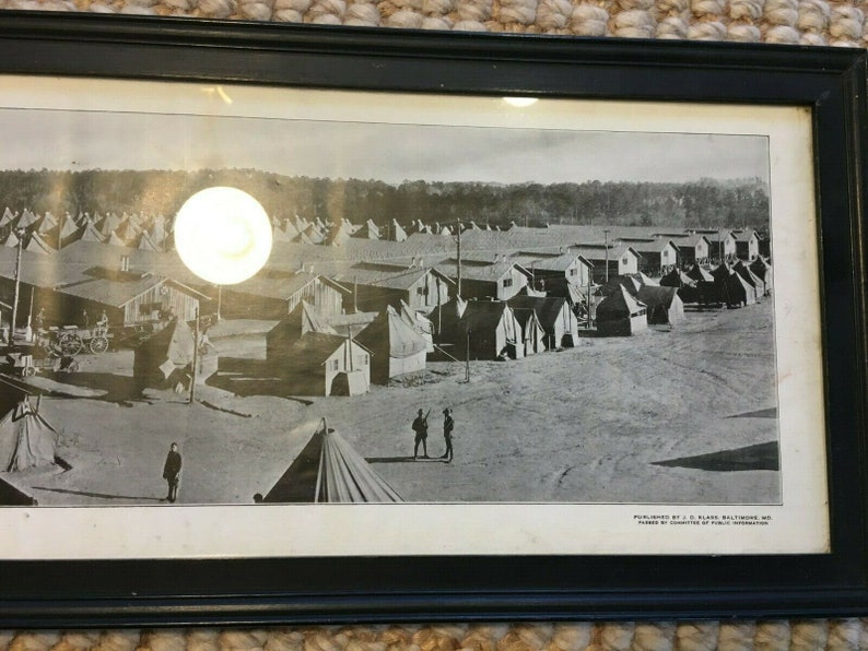 Antique yardlong Print WWI Army Camp Wadsworth Spartanburg South ...