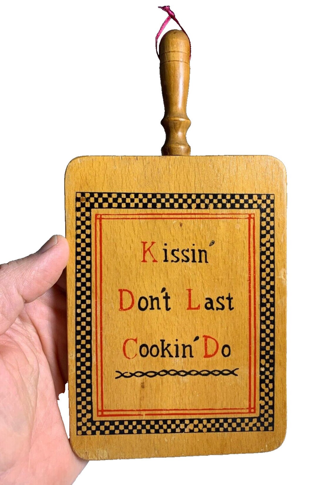 Vintage Antique "kissin' Dont Last Cookin' Do" Cajun Sign Plaque ...