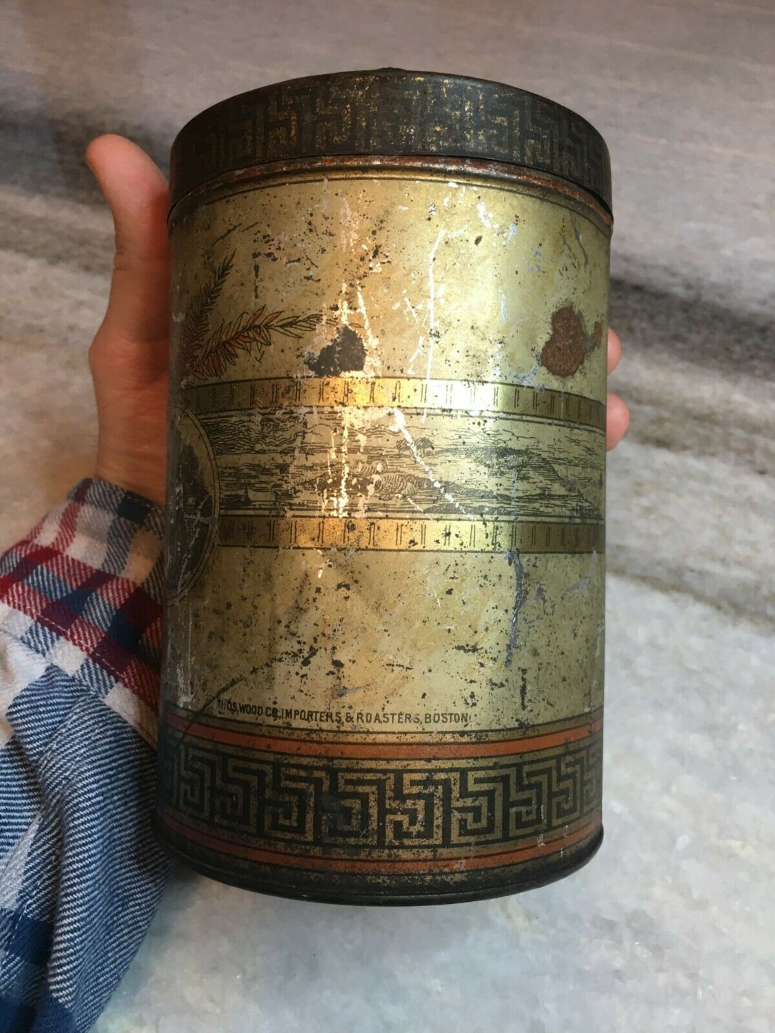 Antique Victorian 1890s Coffee Tin/jar/canister Boston - Etsy