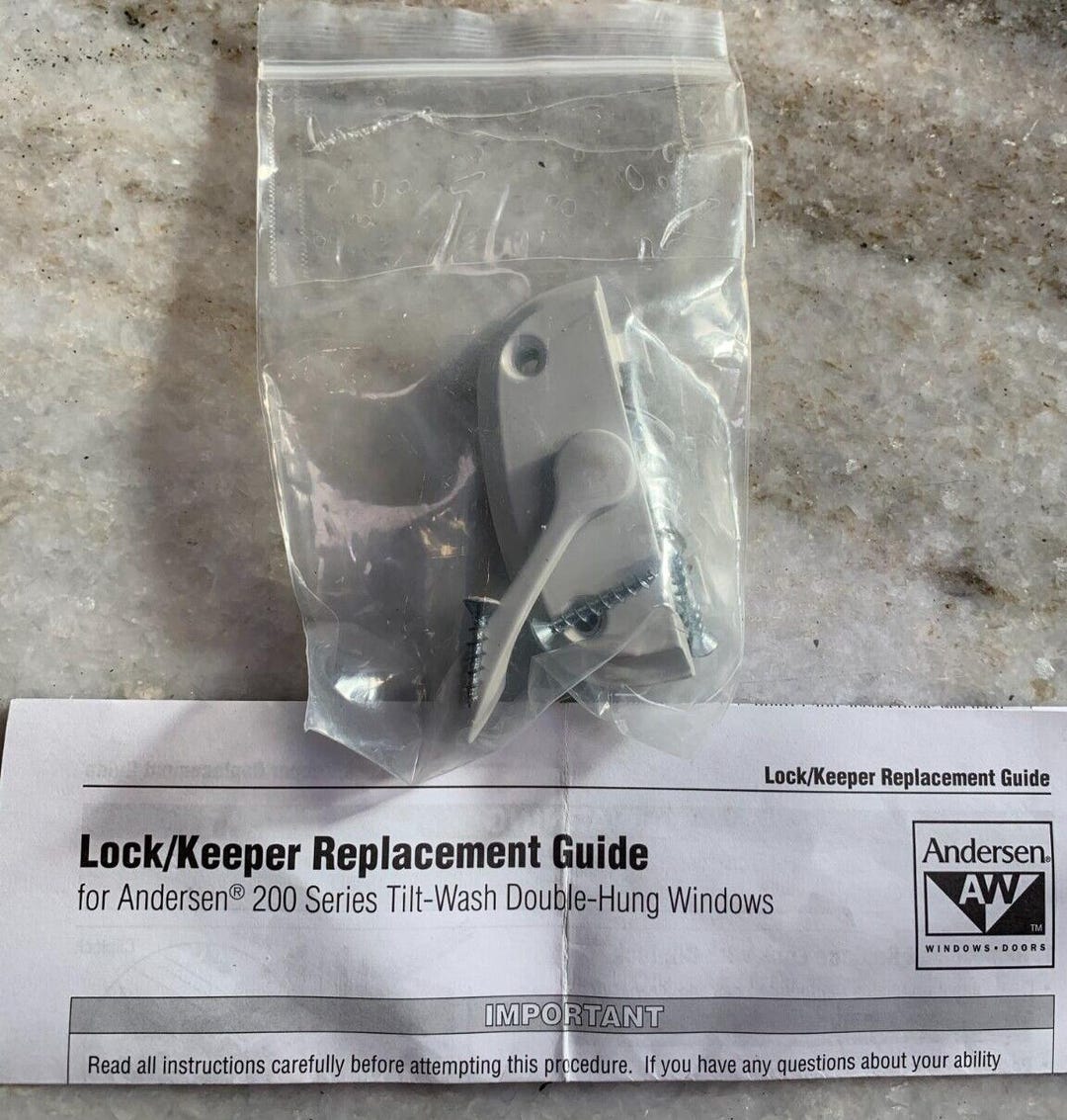 Andersen Anderson Sash Latch Kit 200 Series Double Hung 0873247 White ...