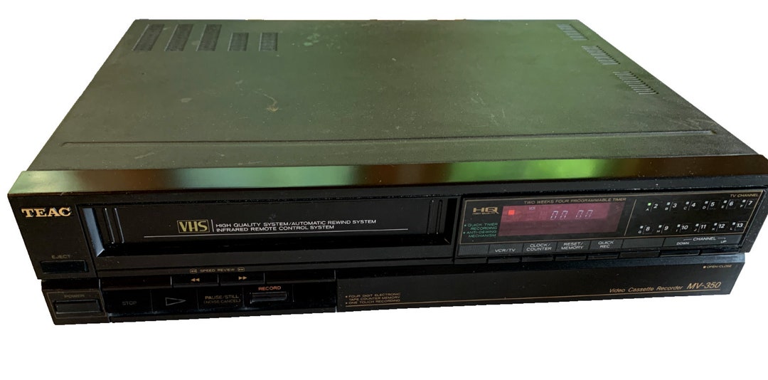 Vintage 1980s 80s '85 Teac (stereo Receiver Brand) Stackable Vhs Player ...
