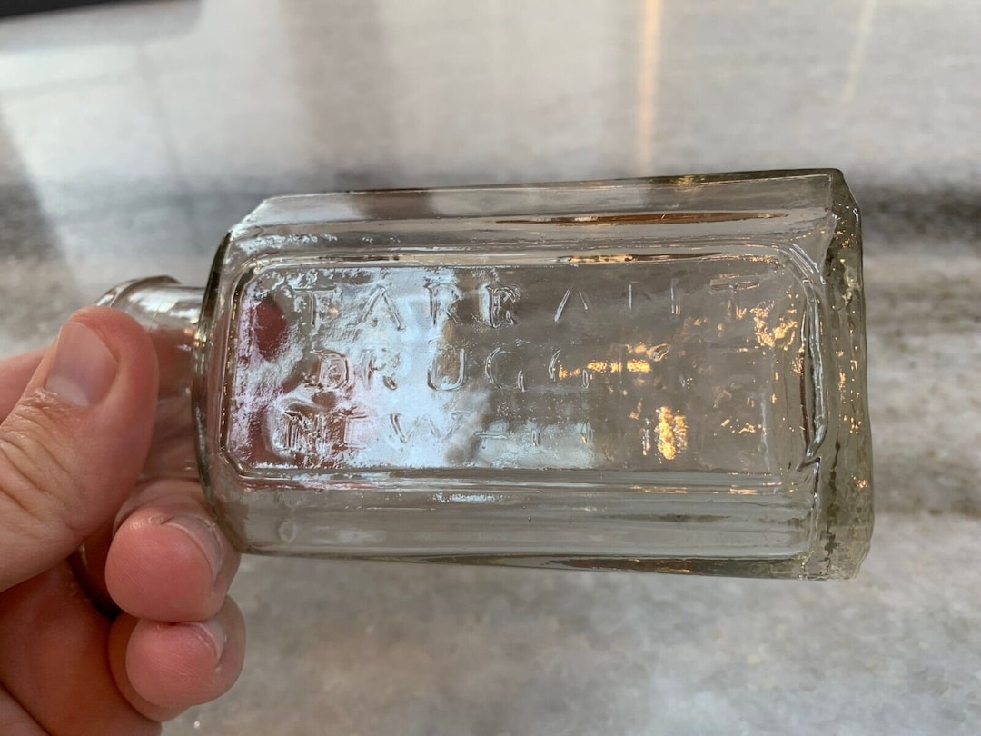 Antique Early Open Pontil Bottle Flintglass Tarrant Druggist New York ...