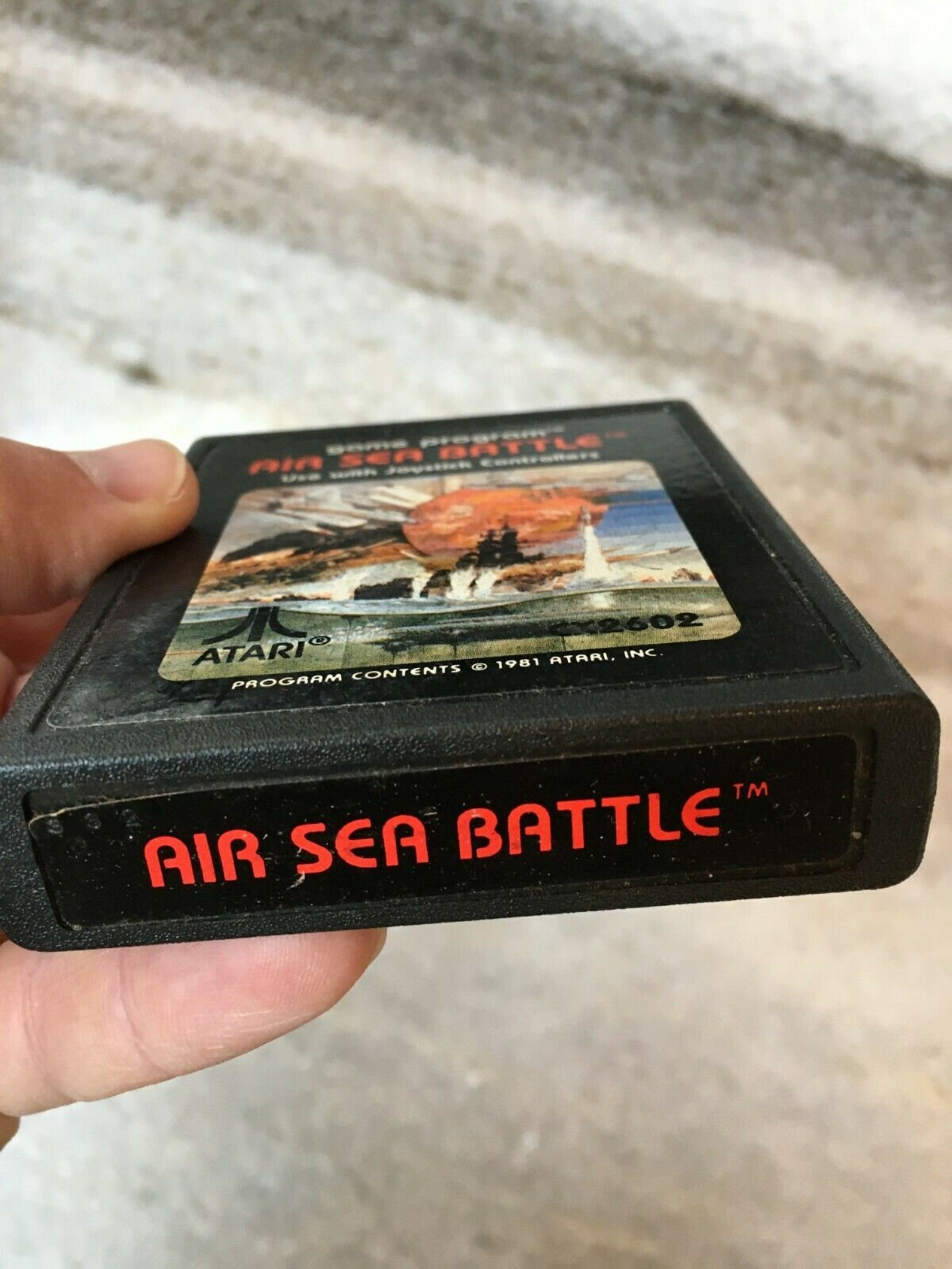 Vintage 1980's 1980 Atari 2600 Video Game Cartridge Used/tested Air Sea ...