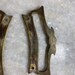 Antique Vintage Mid Century Modern Mcm Steel Metal Handle Handles Gold ...