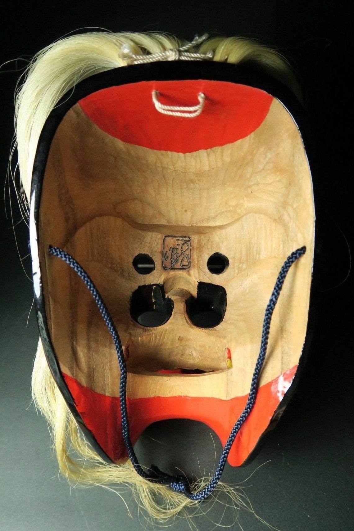 Master Craftsmanship Japanese Wooden BURYU ONI Mask Japan - Etsy