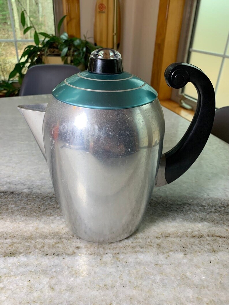 Antique Vintage Wear-ware Wearware Perculator Percolator Kettle ...