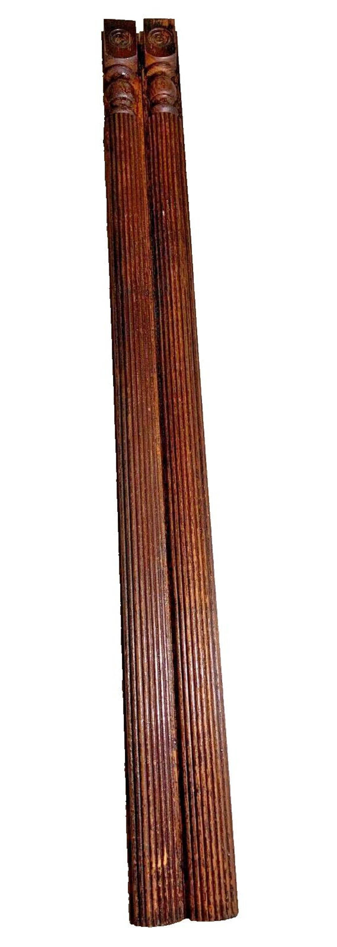 Antique Neoclassical Columns Column Wood Wooden Federal Trim Accent ...