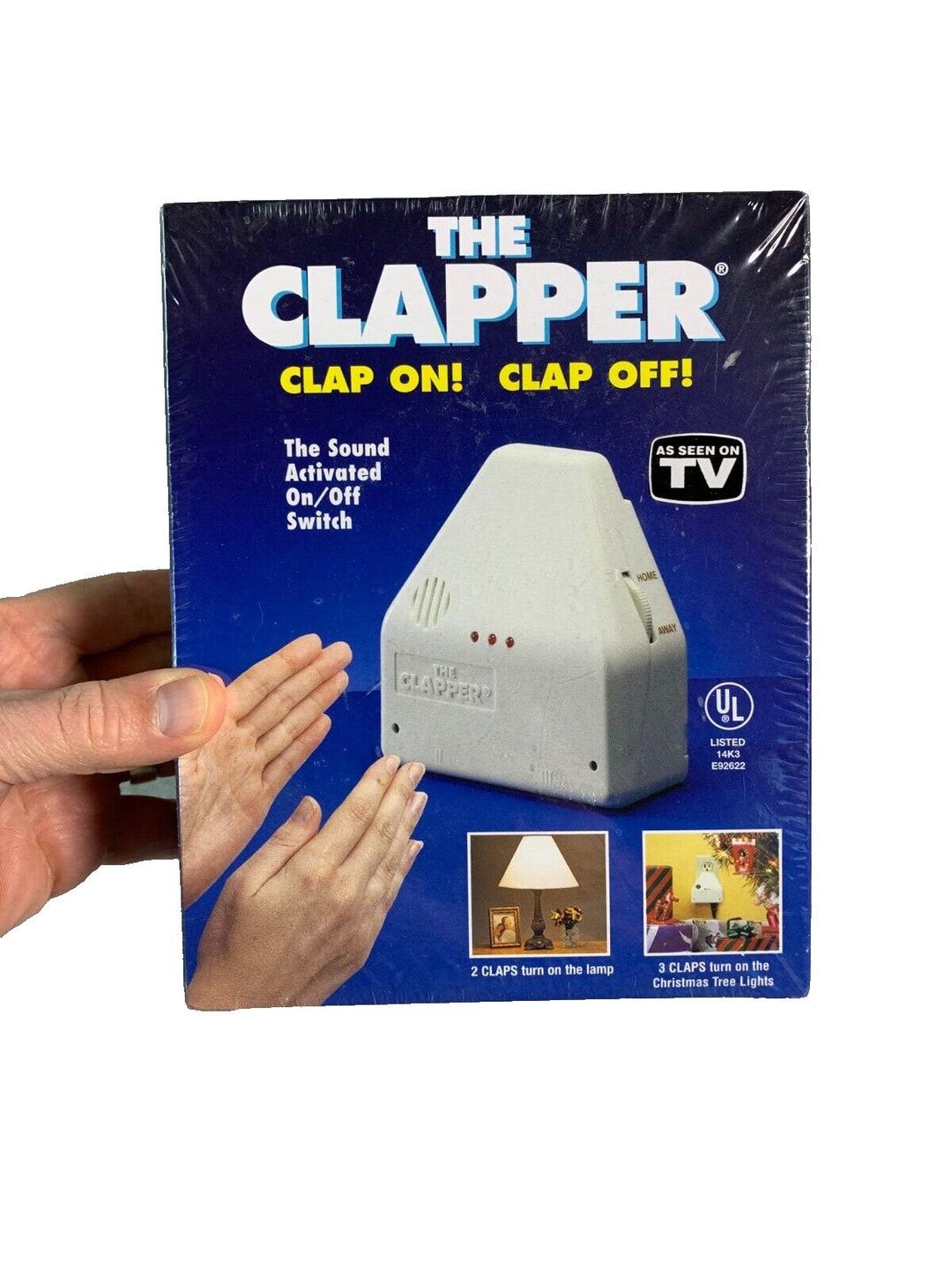 New the Clapper Sound Activated On/off Switch Clap on off 1998 Sealed ...