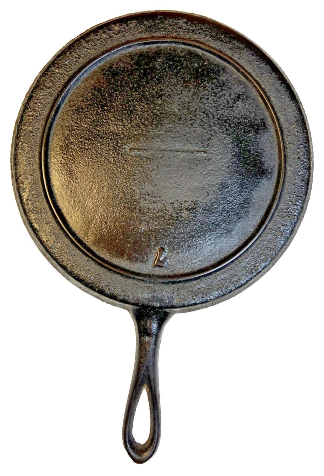 Antique Early Gate Mark Gatemark Cast Iron Skillet 1850 Fancy Handle ...