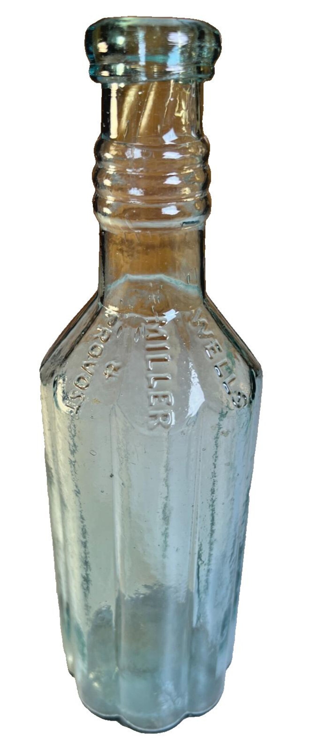 Antique Pre Civil War Sauce Bottle Provost Miller Wells Open Pontil ...
