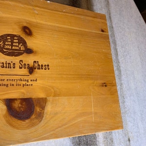 Extra Large Wood Wooden Sea Chest Pirate Treasure Chest Ships Knick ...