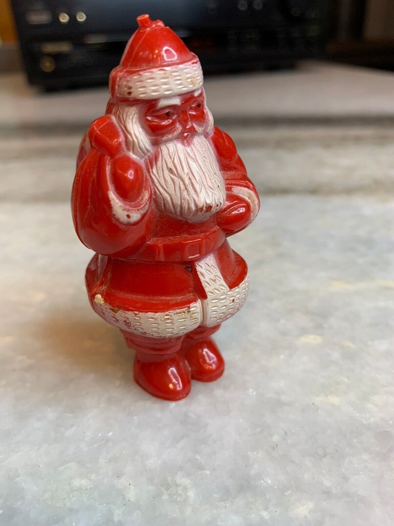 Antique C1930s-40s Plastic Santa Claus Xmas Christmas Figure/figurine ...