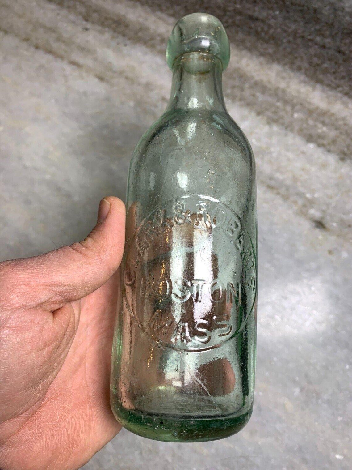 Antique Blob Top Clark & Roberts Beer Bottle Boston Ma | Quandt Brewing ...