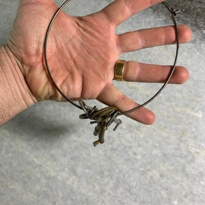 Antique Skeleton Keys Prison Jail Jailer Guard Key Ring Holder key to ...