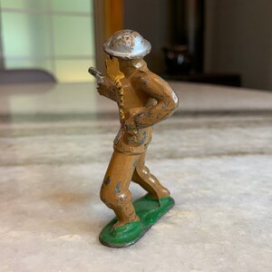 Superb Antique Leaded Figure/figurine Gas Mask Macabre Apocalyptic ...