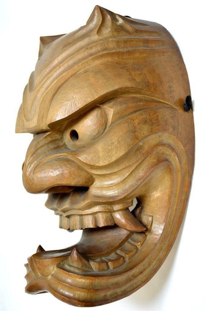 Master Craftsmanship! Japanese Wooden - Menburyu Mask - Furyu Parade ...