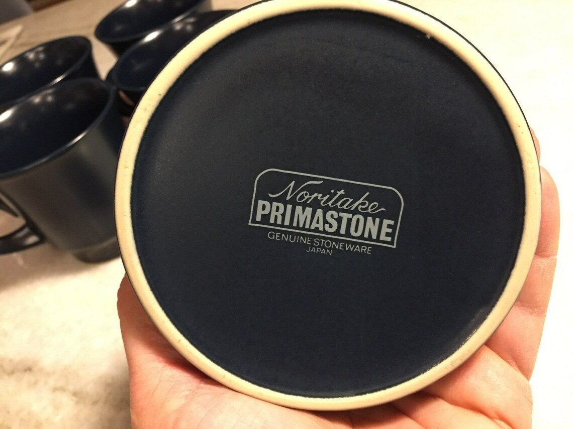 Noritake Primastone Japan/japanese Stoneware Stone Ware Navy - Etsy