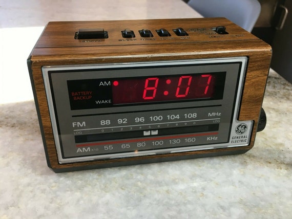 Clocks Beautiful Vintage 1980s Large General Electric Digital Alarm ...