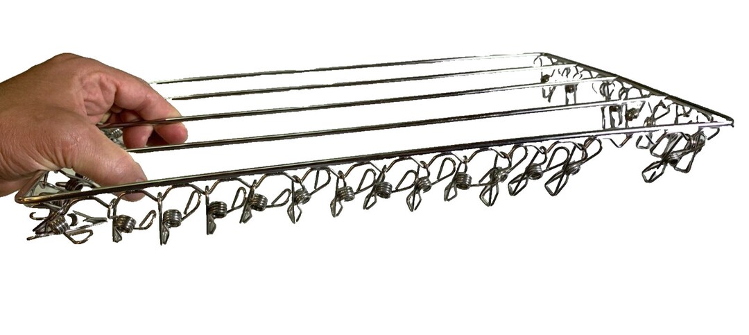 Stainless Steel Drying Rack Clothespins Clothes Pins Clamps Washcloth ...